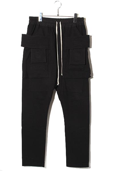 【中古】2024SS Rick Owens DRKSHDW CREATCH CARGO DRAWSTRING  M BLACK ブラック DU01D1376 /● メンズ