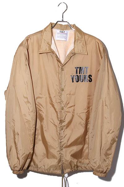 【中古】TMT ティーエムティー BOA COACH JACKET (TMT YOURS) ボアコーチジャケット L beige ベージュTJK-S22SP03