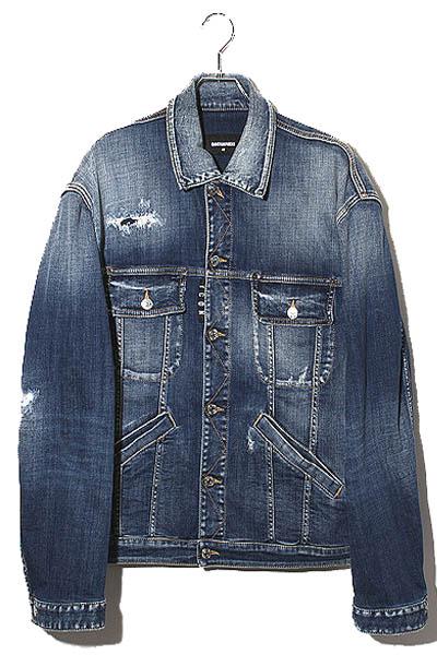 【中古】2024AW DSQUARED2アイコン デニム カバン リラックスフィット デニムジャケット Gジャン 46