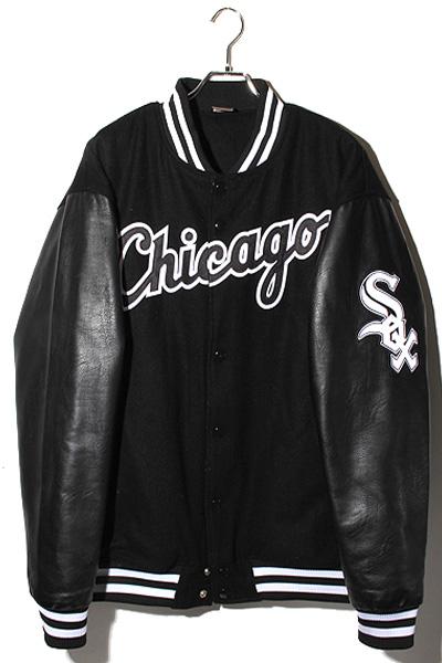 【中古】Fanatics ファナティクス シカゴ・ホワイトソックス スタジャン L BLACK ブラック /◆ メンズ