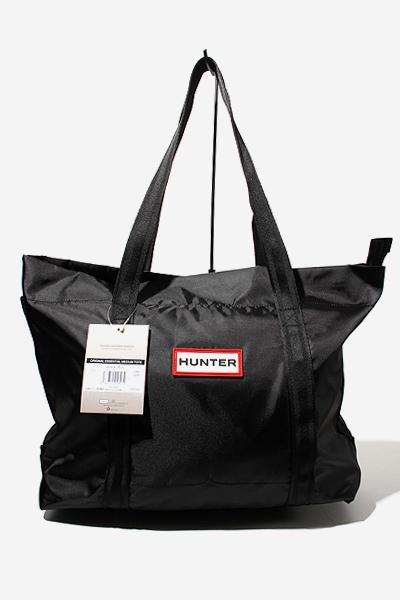 【中古】未使用品 HUNTER ハンター ORIGINAL ESSENTIAL MEDIUM TOTE トートバッグ BLACK ブラック UBS7113KBM /◆