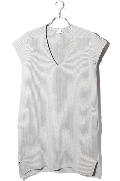 【中古】HERMES エルメス ウールカシミヤチュニック 38 (M) Grey グレー/◆☆ レディース