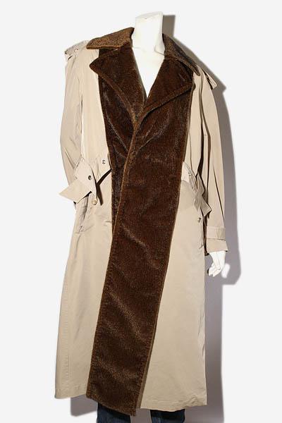 【中古】未使用品 TOGA PULLA トーガ プルラ BONDING FUR COAT ファー付き トレンチコート 36 ベージュ TP32-FA225