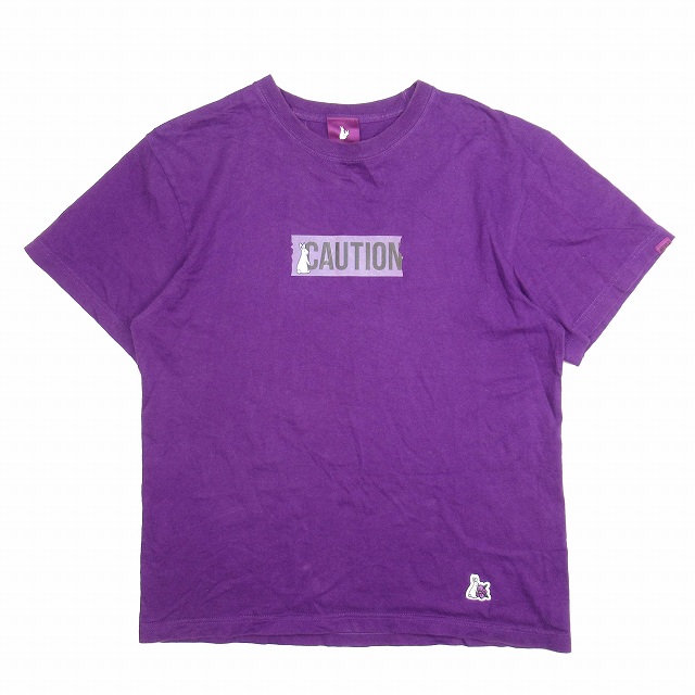 【中古】エフアールツー #FR2 撫子 CAUTION リフレクタープリント Tシャツ クルーネック プルオーバー 半袖 M 紫の通販はau PAY マーケット - ブランド古着のベクトル ...