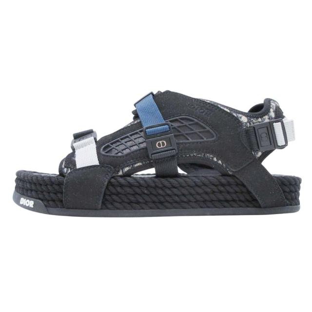 【中古】未使用品 21SS ディオール Dior ATLAS SANDAL オブリーク アトラス サンダル シューズ 靴 ストラップ/GT7