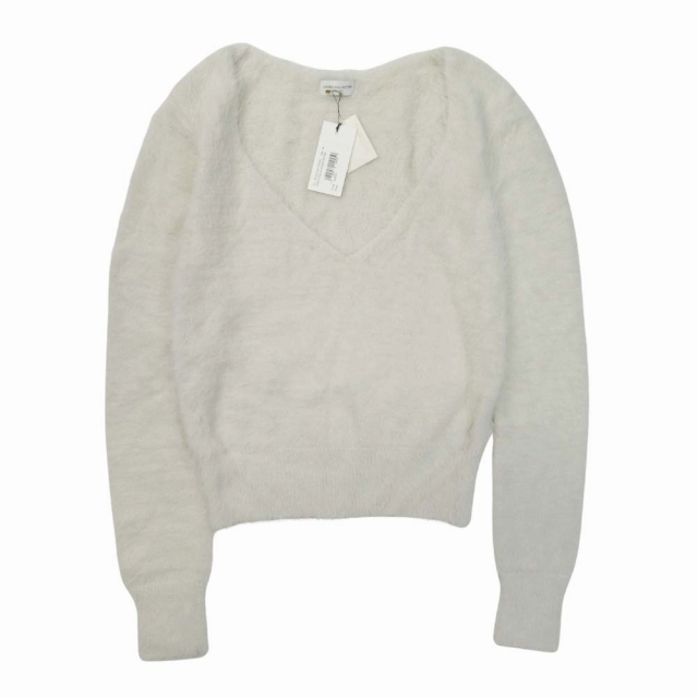 【中古】未使用品 23aw ドリスヴァンノッテン TERON 7703 W.K.SWEATER ECR ジャギーヤーン ニット セーター