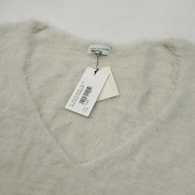 【中古】未使用品 23aw ドリスヴァンノッテン TERON 7703 W.K.SWEATER ECR ジャギーヤーン ニット セーター