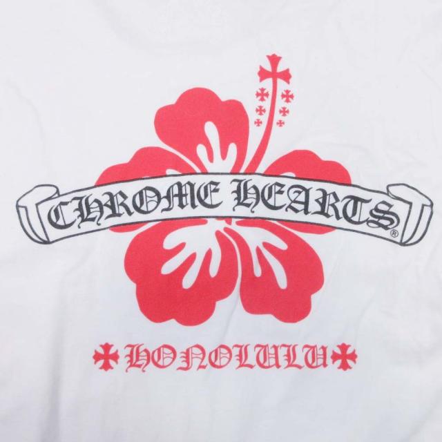 【中古】美品 クロムハーツ ホノルル限定 ハイビスカスプリント 長袖 Tシャツ ロンT カットソー トップス XXL 中古】美品 クロムハーツ ホノルル限定 ハイビスカスプリント 長袖 T