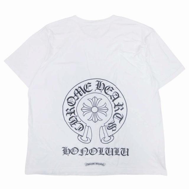【中古】美品 クロムハーツ CHROME HEARTS ホノルル限定 ホースシュープリント Tシャツ カットソー トップス 半袖 XXL