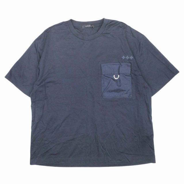 【中古】美品 タトラス TATRAS VENTO ヴェント オーバーサイズ Tシャツ カットソー トップス 半袖 クルーネック 3 紺