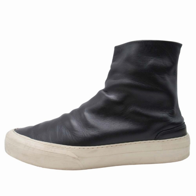 【中古】17aw メゾンマルジェラ22 Glove Sock Sneaker グローブレザー ソックスニーカー ショートブーツ 靴 42/26.5cm