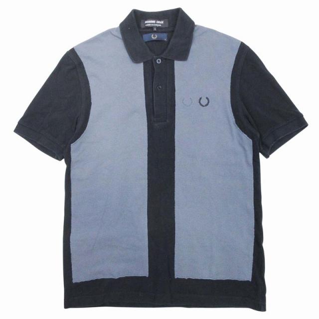 【中古】美品 20aw コムデギャルソンオムドゥ × フレッドペリー 鹿の子 ポロシャツ カットソー トップス DF-T1010 S