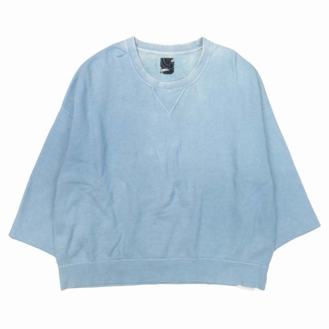 【中古】23ss ICT限定 ビズビム VISVIM AMPLUS SB SWEAT 3/4 アンプラス スウェット 七分袖 裏起毛 ムラ染 トレーナー