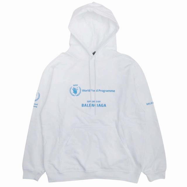 【中古】未使用品 23ss バレンシアガ BALENCIAGA WFP ロゴプリント フーディー パーカー プルオーバー XS ◇11