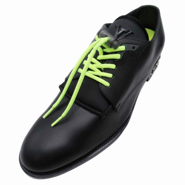 【中古】19ss ルイヴィトン by Virgil Abloh ドレスシューズ ダービーシューズ 外羽根式 ロゴ 革靴 6/25.0cm◇11