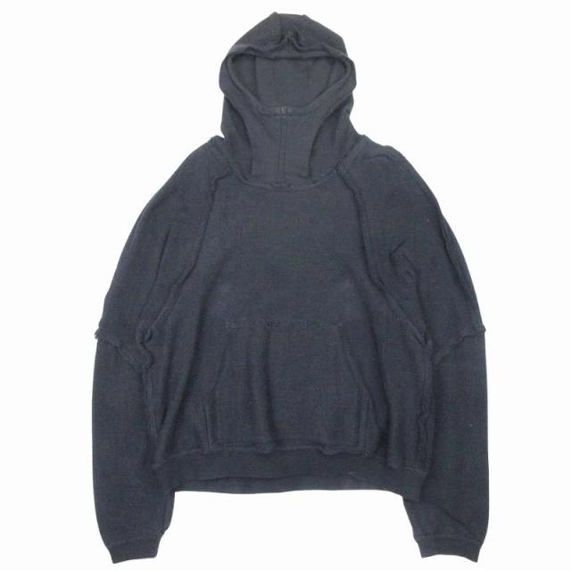 【中古】美品 ヘルベチカラボ HLVTC LAB LAB Hoodie 01 スウェット リバーシブル フーディー パーカー プルオーバー