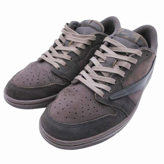 【中古】極美品 ナイキ × トラヴィススコット エアジョーダン1 ロー スニーカー シューズ 靴 DM7866-202 26.5cm