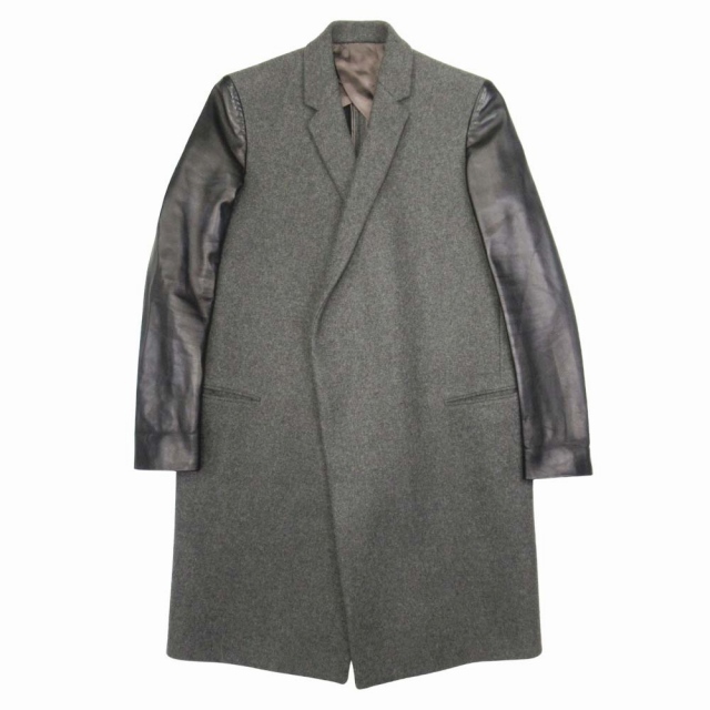 【中古】美品 セリーヌ CELINE by Phoebe Philo フィービー期 エッグクロンビー メルトン ラムレザードッキング