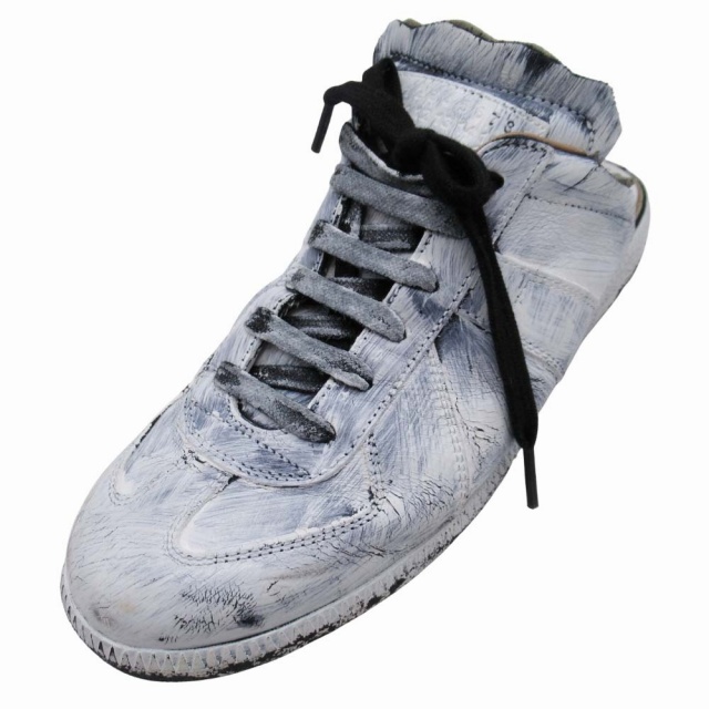【中古】美品 メゾンマルジェラ22 REPLICA  BACKLESS SNEAKERS レプリカ バックレス スニーカー サンダル 38/25.0