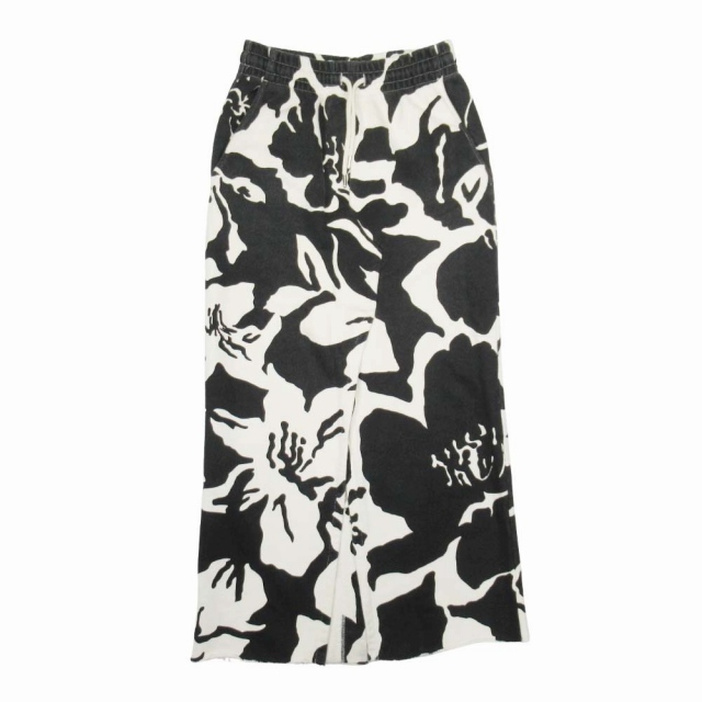 【中古】ドリスヴァンノッテン DRIES VAN NOTEN フローラルパターン スウェット ロングスカート 裏毛 花柄