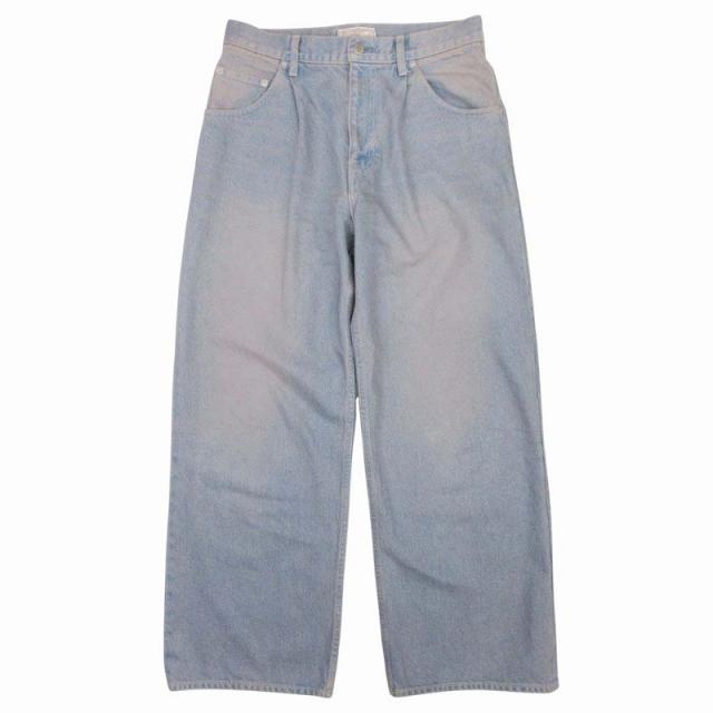 【中古】極美品 25AW フォル FOLL UNFOLLOW natural dye baggy jeans 柿渋染 バギー デニム パンツ ジーンズ 1