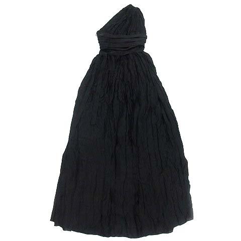 【中古】ディースクエアード DSQUARED2 Little Cocktail Dress シルク シフォン プリーツ ワンショルダー マキシ ドレス ワンピース 38