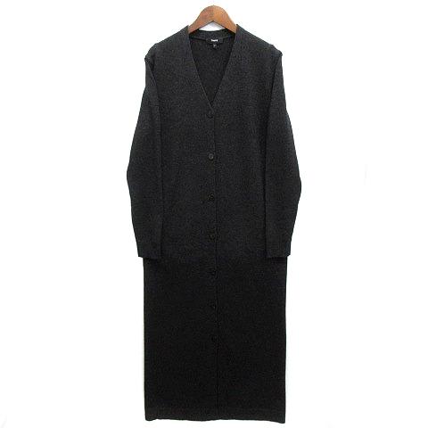 【中古】セオリー Theory ウール カシミヤ ニット フルレングス カーディガン ロング LANA CASH FULL LNGTH CARDI 23AW グレー S 3303712