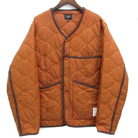 【中古】ハフ HUF ムーブメント ライナー ジャケット キルティング 中綿 ブラウン 茶 XL 2024AW メンズ