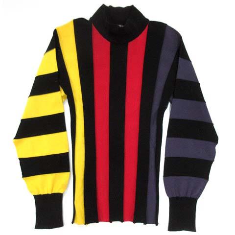 【中古】イッセイミヤケメン ISSEY MIYAKE MEN 2019AW モックネック ニット セーター コットン 長袖 マルチカラー 1 メンズ