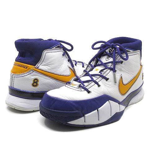 【中古】ナイキ NIKE コービー 1 プロトロ KOBE 1 PROTRO Champions Think 16 スニーカー AQ2728-101 パープル 27.5cm ☆AA★ メンズ