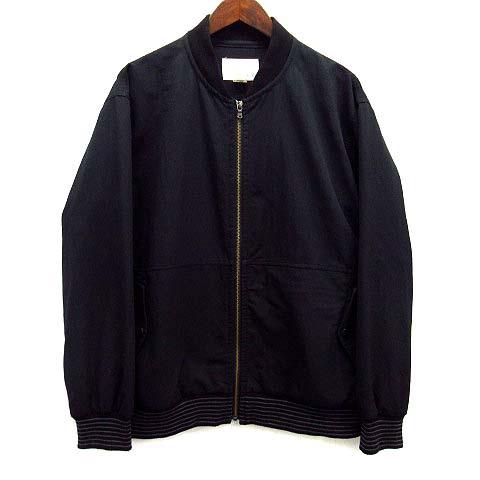 【中古】ナナミカ nanamica アルファドライ ALPHADRY Varsity Jacket バーシティ ジャケット S 紺 ネイビー SUAS917 メンズ