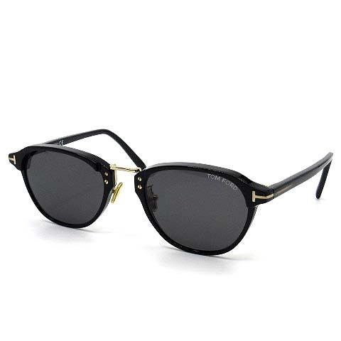 【中古】トムフォード TOM FORD サングラス TF878-D 01A 黒 ブラック ゴールド メンズ