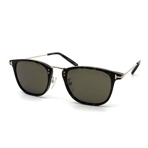 【中古】トムフォード TOM FORD ウェリントン サングラス TF672 52E Beau ブラウン ゴールド 美品 ☆AA★ メンズ