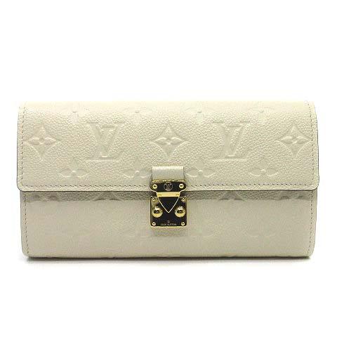 【中古】ルイヴィトン LOUIS VUITTON モノグラム アンプラント ポルトフォイユサラ メティス 長財布 M83276 クレーム RFID 美品