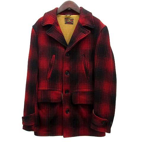 【中古】EVER WARM OUTDOOR Midwest coat mfg ハンティング クルーザー ジャケット バッファローチェック ヴィンテージ メンズ