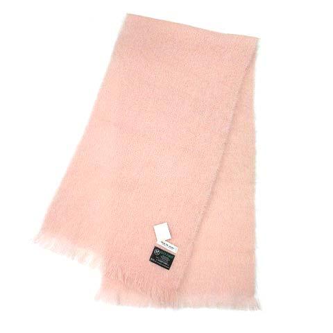 【中古】未使用品 クイーンズコート QUEENS COURT GLEN CREE GLEN TARFF モヘア ストール マフラー ベビーピンク スコットランド製