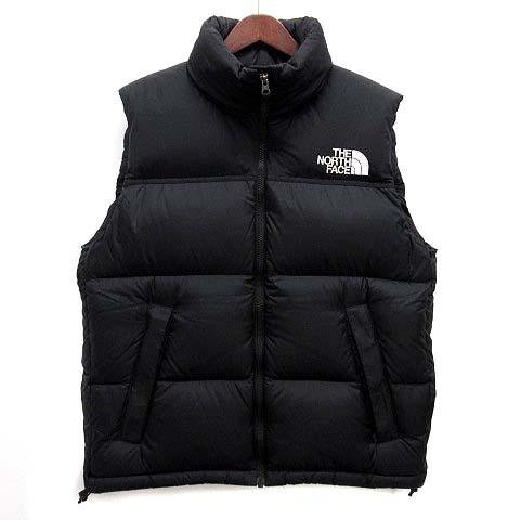 【中古】ザノースフェイス THE NORTH FACE ヌプシ ダウンベスト S 黒 ブラック ND92232 美品 メンズ