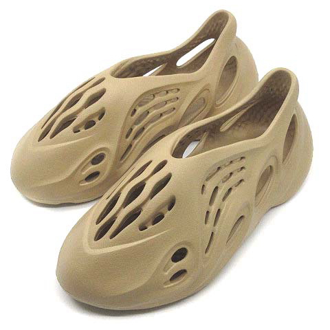 【中古】アディダス adidas イージー フォームランナー Yeezy Foam Runner サンダル スニーカー オークル Ochre US9 27cm ☆AA★ メンズ
