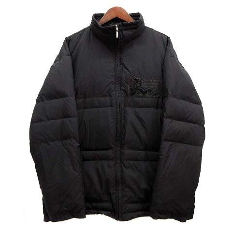 【中古】グリーンクラブ GREEN CLUBS トムとジェリー ダウンジャケット 刺繍 ブラック 黒 4 メンズ