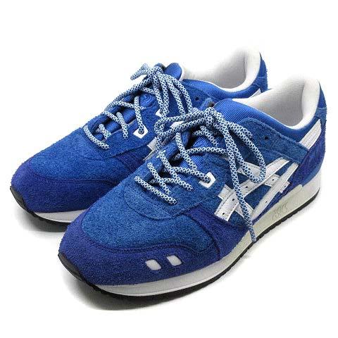 【中古】アシックス asics キス KITH マーベル X-MEN ゲルライト3 ビースト GEL-LYTE III Beast スニーカー スエード ブルー 27.5cm