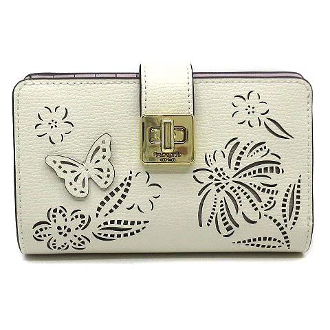 【中古】ケイトスペード KATE SPADE フィービー フェスティバル フローラル パーフ ターンロック ミディアム ウォレット 財布 KK917
