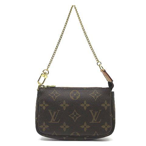 【中古】ルイヴィトン LOUIS VUITTON モノグラム ミニ ポシェット アクセソワール アクセサリーポーチ M58009 レディース