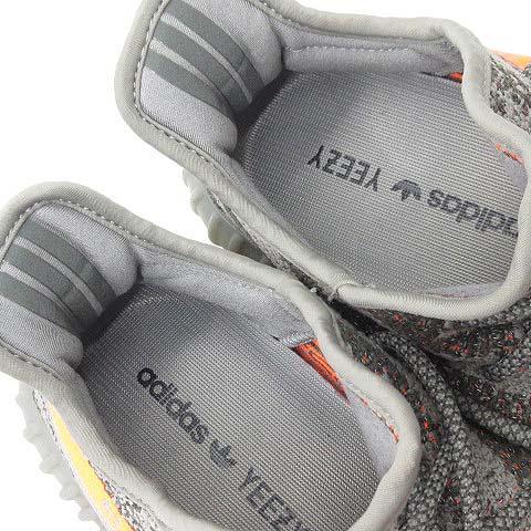 【中古】アディダス adidas イージーブースト YEEZY BOOST 350 V2 スニーカー GW1229 グレー オレンジ 27.5cm ☆AA★ メンズ