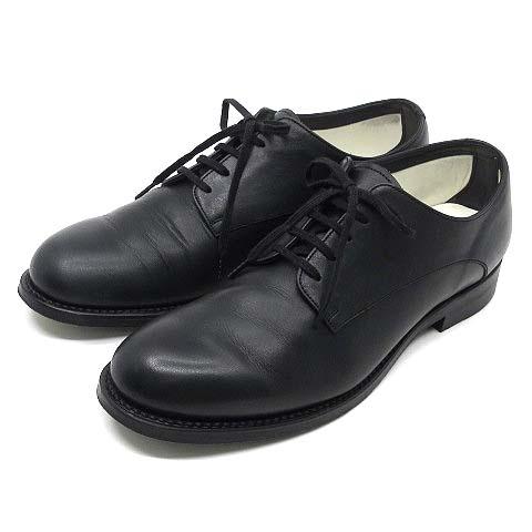 【中古】ビューティフルシューズ BEAUTIFUL SHOES サービスマンシューズ レザー SERVICEMAN SHOES ブラック 黒 24cm レディース