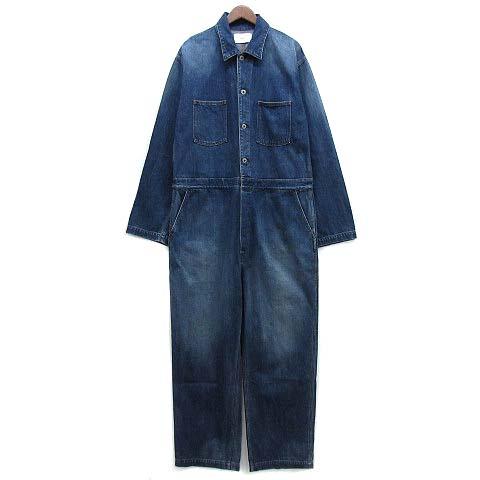 【中古】ジョンブル JOHNBULL 12.5オンス デニム オールインワン サロペット つなぎ JM244P10 2024AW ユーズド加工 ブルー L メンズ