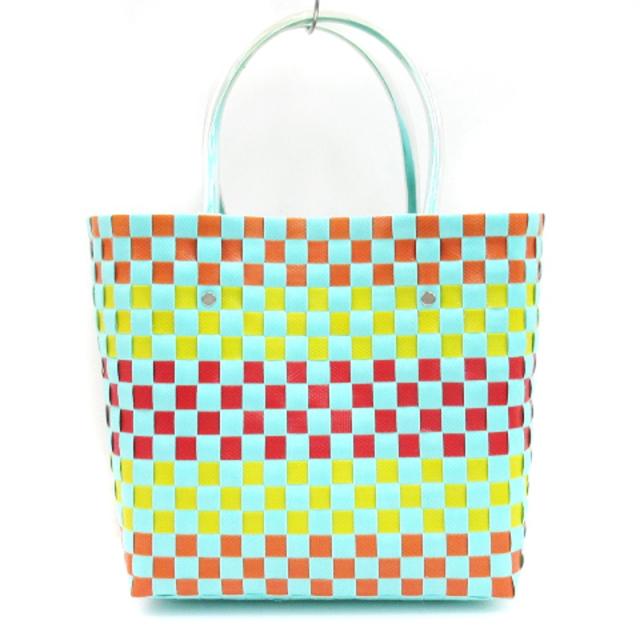 中古】マルニ MARNI FLOWER CAFE PICNIC BAG 編み込み ピクニック カゴ