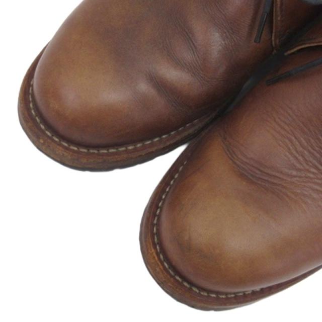 【中古】レッドウィング REDWING レースアップ ベックマン チャッカブーツ レザー USA製 ブラウン 9017 US8.5 26.5cm