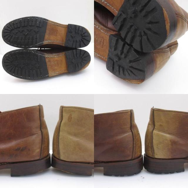 【中古】レッドウィング REDWING レースアップ ベックマン チャッカブーツ レザー USA製 ブラウン 9017 US8.5 26.5cm