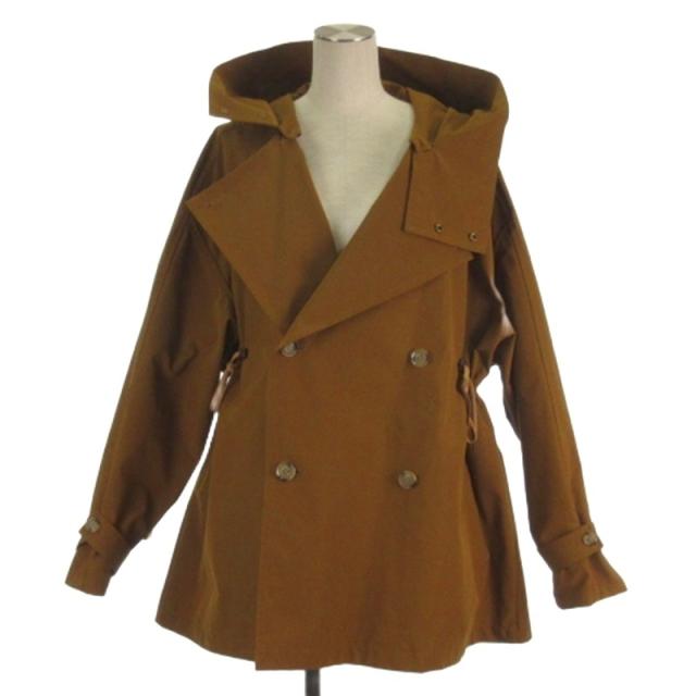 【中古】ヴァシュモン × パリゴ VACHEMENT for PARIGOT ドローストリング ジャケット コート ブラウン F