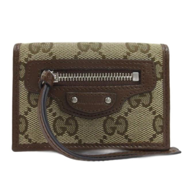 【中古】グッチ GUCCI × バレンシアガ ザハッカープロジェクト ネオクラシック ウォレット GG 三つ折り 財布 681708
